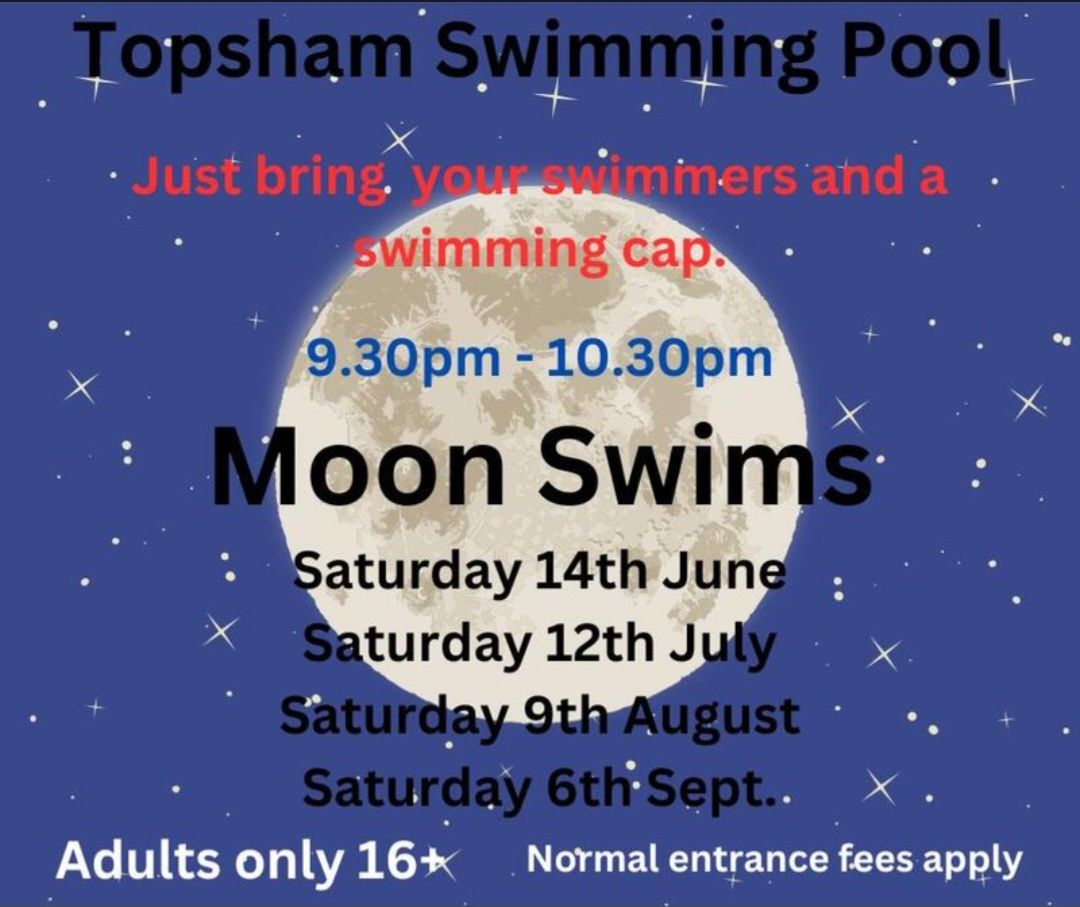 Moon Swims July - Love Topsham