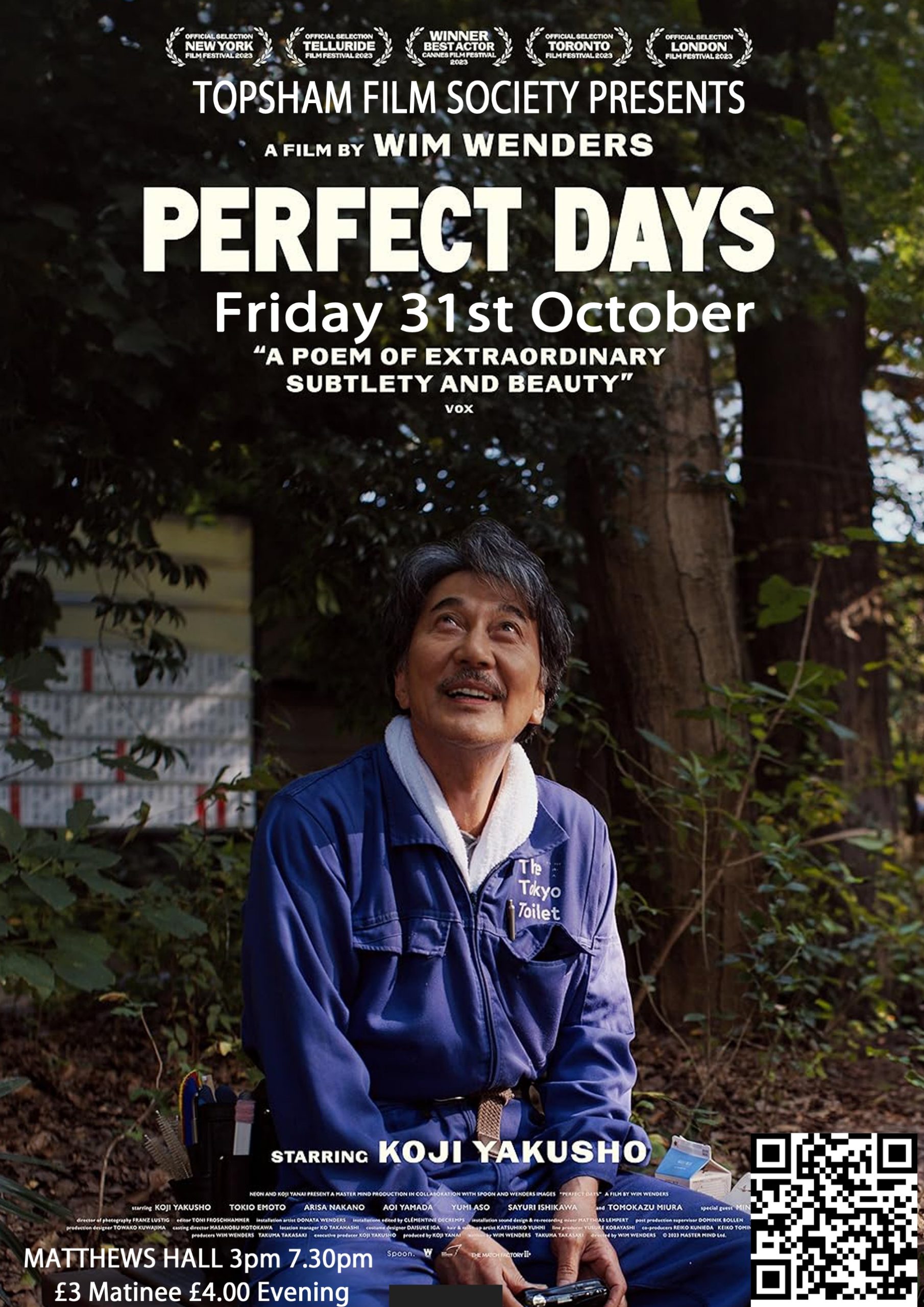 Topsham Film Society: Perfect Days - Love Topsham